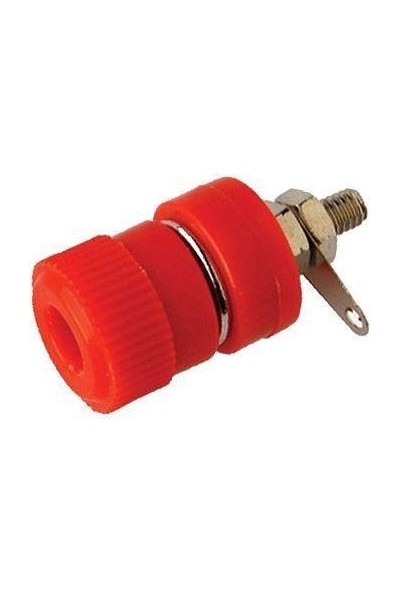 Elektronikport 4mm Born Jak Dişi Soket Büyük Boy Kırmızı Banana Jack Uyumlu Elektronikport 4mm Born Jak Dişi Soket Büyük Boy Kırmızı Banana Jack Uyumlu