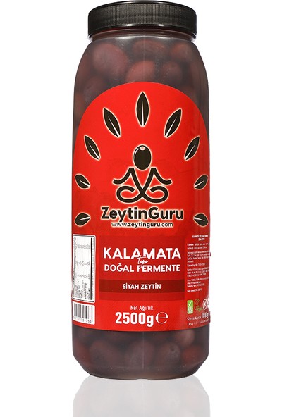 Zeytin Guruz Kalamata Tipi Doğal Fermente Zeytin 2500 gr Zeytin Guruz Kalamata Tipi Doğal Fermente Zeytin 2500 gr