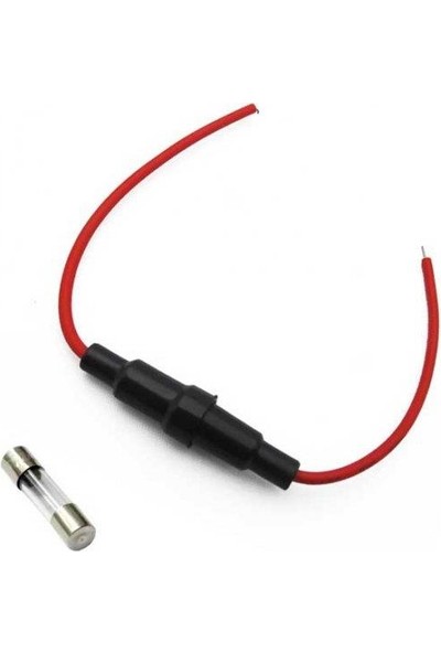 Elektronikport Cam Sigorta Yuvası Kablolu 5X20MM Elektronikport Cam Sigorta Yuvası Kablolu 5X20MM