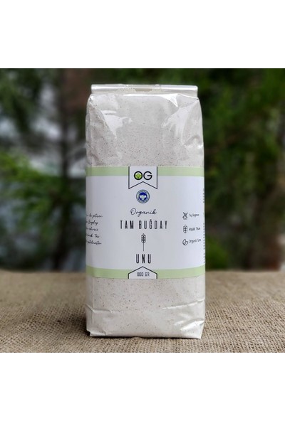 Og Natural Organik Tam Buğday Unu 800 gr