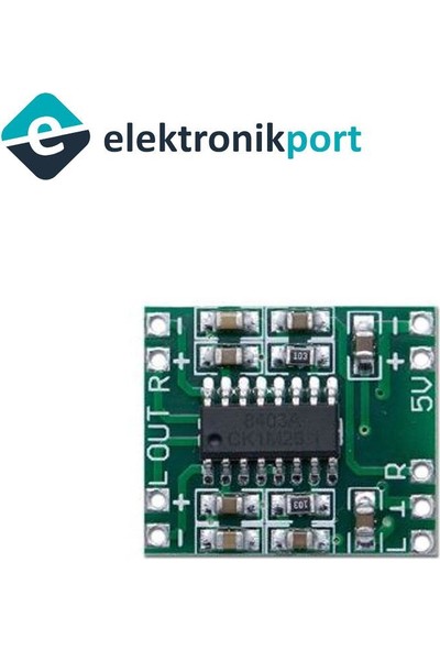 Elektronikport PAM8403 Mini Digital Amplifier Board 2x 3W 2 Kanal 5V Anfi Kiti Elektronikport PAM8403 Mini Digital Amplifier Board 2x 3W 2 Kanal 5V Anfi Kiti