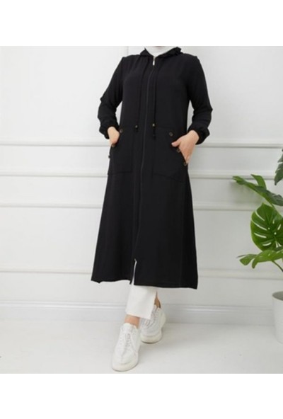 Efulim Kapşonlu Tesettür Kap Efulim Kapşonlu Tesettür Kap