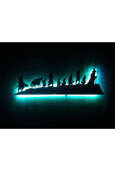 MF Tasarım Rgb Kumandalı Yüzüklerin Efendisi The Lord Of The Rings LED Işıklı Ahşap Mdf Dekoratif Tablo 85 x 25 MF Tasarım Rgb Kumandalı Yüzüklerin Efendisi The Lord Of The Rings LED Işıklı Ahşap Mdf Dekoratif Tablo 85 x 25