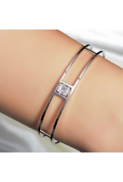 Goza Jewellery Pırlanta Baget Altın Kelepçe