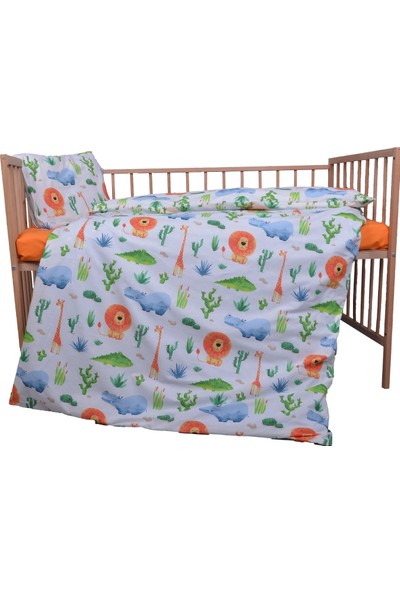 Beea %100 Doğal Pamuk Ormanın Kralı Bebek Nevresim Takımı 100 x 150 cm Beea %100 Doğal Pamuk Ormanın Kralı Bebek Nevresim Takımı 100 x 150 cm