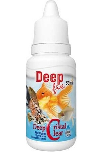 Deep Fix Deepfix Crystalclear Akvaryum Su Berraklaştırıcı 50 ml Deep Fix Deepfix Crystalclear Akvaryum Su Berraklaştırıcı 50 ml