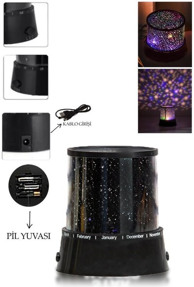 Mujgan Klasik Star Master Gece Lambası Mujgan