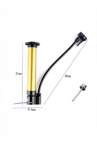Rekotools Rekotools-Top Pompası Bisiklet Pompası 21 cm Mini Metal El