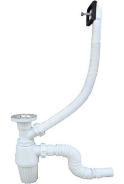 Gama Taslı Evye Sifonu Taşmalı Körüklü (16403) Gama Taslı Evye Sifonu Taşmalı Körüklü (16403)