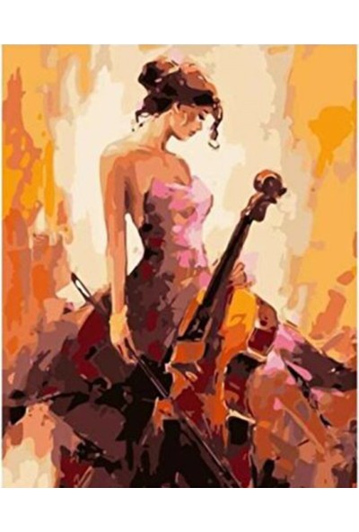 Hapy Hoby Viyolensel Sayılarla Boyama Seti 40 x 50 cm