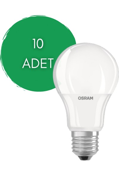 Osram 10 Adet Osram 8.5W LED Ampul