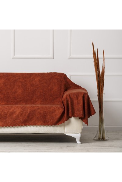 Velerde Home vessel Kiremit Battal Boy Kollarınıda Kapatan Çift Taraflı Çekyat Koltuk Örtüsü Şalı Velerde Home vessel Kiremit Battal Boy Kollarınıda Kapatan Çift Taraflı Çekyat Koltuk Örtüsü Şalı