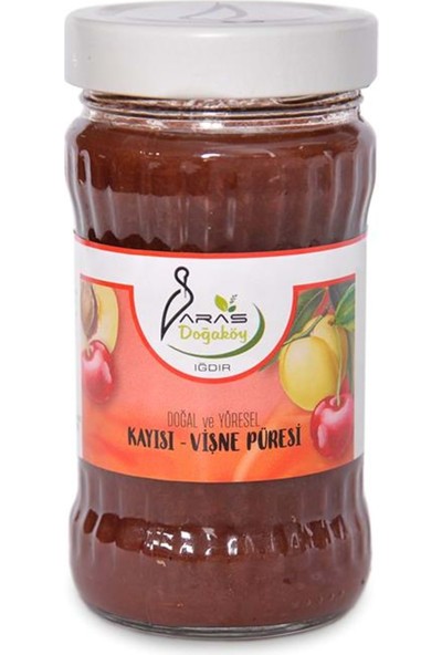 Aras Doğaköy Doğal ve Yöresel Kayısı-Vişne Püresi 380 gr Aras Doğaköy Doğal ve Yöresel Kayısı-Vişne Püresi 380 gr