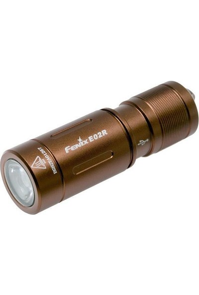 Fenix E02R 200 Lümen Anahtarlık Fener KAHVERENGI-E02R26
