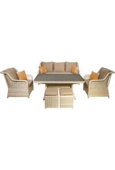 OckGarden's Confort Örgü Rattan Bahçe Balkon Oturma Takımı OckGarden's Confort Örgü Rattan Bahçe Balkon Oturma Takımı