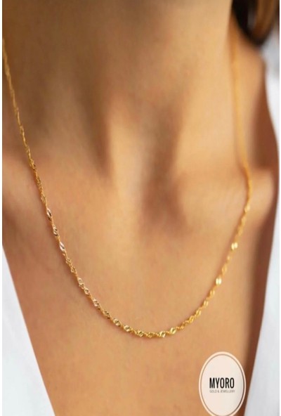 Myoprogold 14 Ayar Altın Singapur Kolye Myoprogold 14 Ayar Altın Singapur Kolye