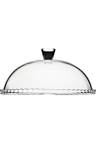 Paşabahçe Cam Kapaklı Kek Servis Tabağı 95198