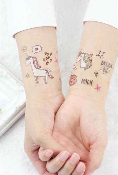 Flash Tattoos Flash TattoosFlash Tattoos Unicorn Geçici Dövme Seti Flash Tattoos Flash TattoosFlash Tattoos Unicorn Geçici Dövme Seti