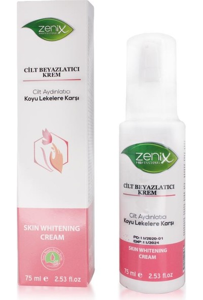 Zenix Koyu Lekelere Karşı Cilt Beyazlatıcı Krem 75 ml
