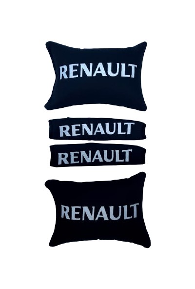 Otomind Renault Nakışlı Boyun Yastığı Konfor Seti Otomind Renault Nakışlı Boyun Yastığı Konfor Seti