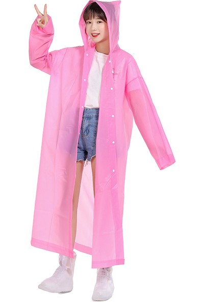 Gogoo Şeffaf Uzun Yağmurluk (Yurt Dışından)