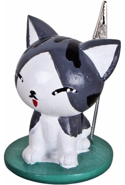 Hediye Kanalı Kedi Notluk Gri