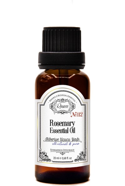 Rosece Rosemary Essential Oil / Biberiye Uçucu Yağı 20 ml Rosece Rosemary Essential Oil / Biberiye Uçucu Yağı 20 ml