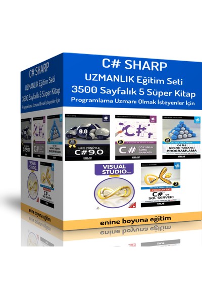 Enine Boyuna Eğitim C# Sharp Uzmanlık Eğitim Seti Enine Boyuna Eğitim C# Sharp Uzmanlık Eğitim Seti