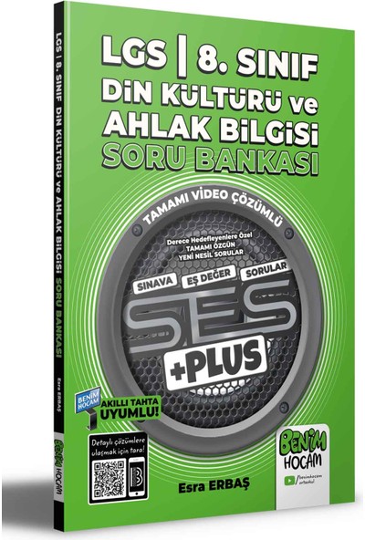 Benim Hocam Yayınları LGS 2022 8.sınıf Din Kültürü ve Ahlak Bilgisi Ses Plus Soru Bankası Benim Hocam Yayınları LGS 2022 8.sınıf Din Kültürü ve Ahlak Bilgisi Ses Plus Soru Bankası
