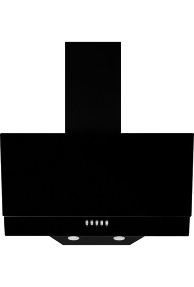 Ferre D003 Siyah Yatık Cam Davlumbaz