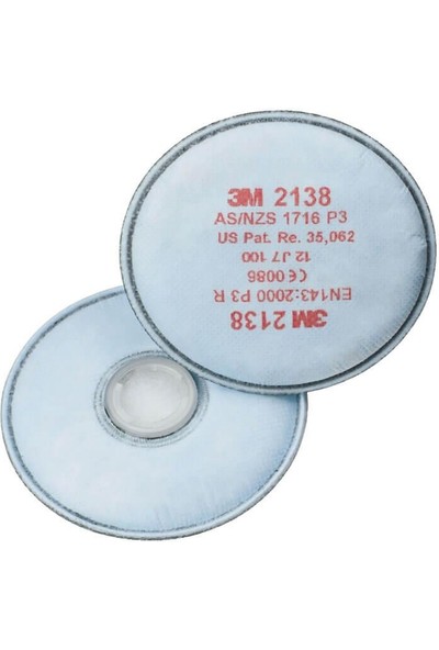 3M 2138 P3 Organik-Ozon Gaz/Buhar Filtresi 1 Çift