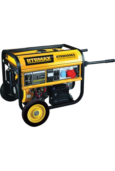 Rtr Max Rtrmax RTR9000E3 Marşlı Trifaze Benzinli Jeneratör 8.8/9.4 Kva