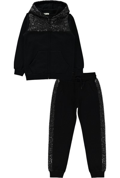 Civil Girls Kız Çocuk Kapüşonlu Eşofman Takımı 6-9 Yaş Siyah Civil Girls Kız Çocuk Kapüşonlu Eşofman Takımı 6-9 Yaş Siyah