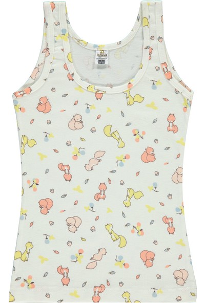 Özkan Kız Çocuk Atlet 3-9 Yaş Ekru