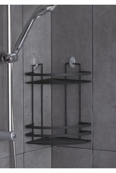 Okyanus Home Siyah Lamalı Ikili Üçgen Köşelik 18 cm