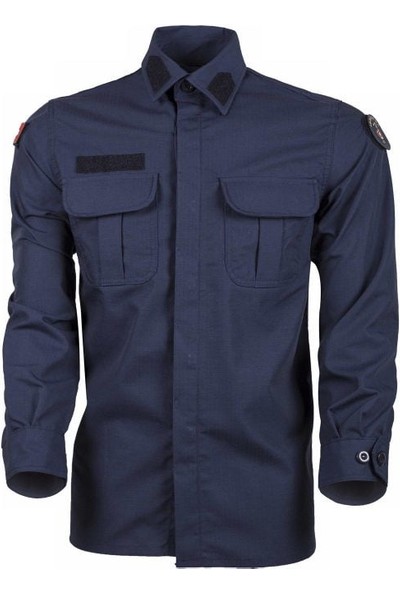 Asker Vadisi Jandarma Asayiş Gömleği Uzun Kol Yeni Lacivert Renk Atmaz...