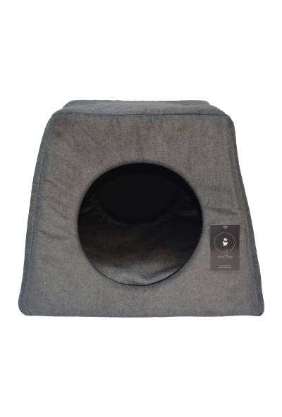 Panda Gri Üç Fonksiyonlu Kedi Evi