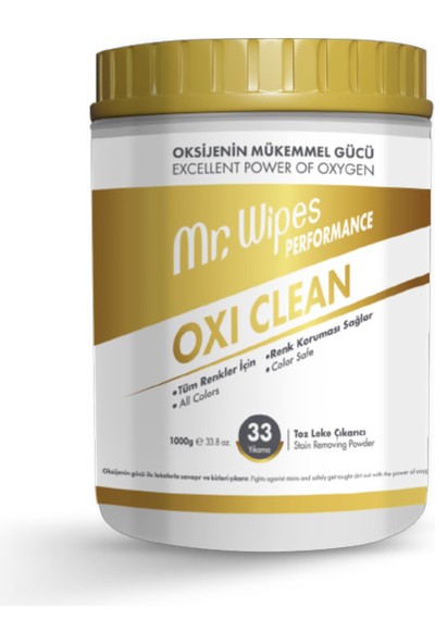 Mr. Wıpes Performans Oxı Clean Leke Çıkarıcı 1000 gr