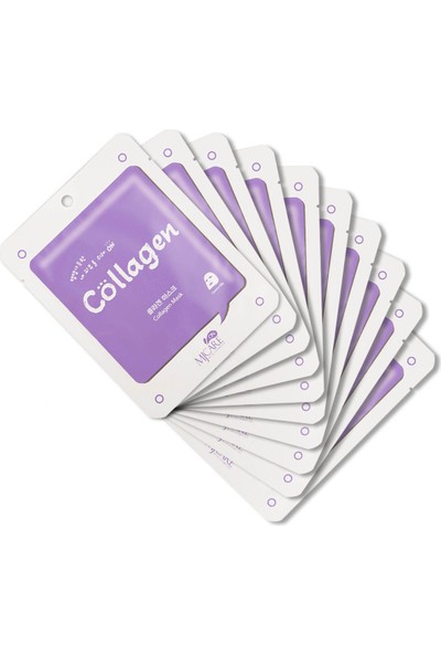 Mjcare On Collagen Mask - Kolajen Özlü Yüz Maskesi 10'lu