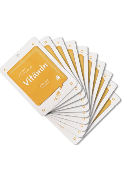 Mjcare On Vitamin Mask -Vitaminli Yüz Maskesi 10'lu