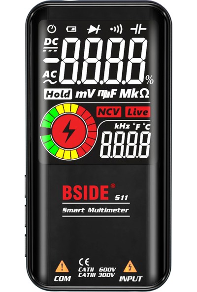 Bside S11 Akıllı 9999 Sayım Multimetre Dijital LCD (Yurt Dışından)