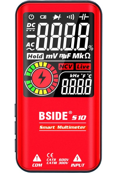 Bside S10 Akıllı 9999 Sayım Multimetre Dijital LCD (Yurt Dışından)