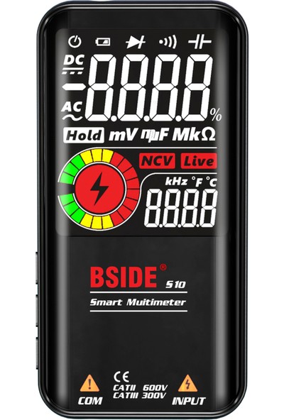 Bside S10 Akıllı 9999 Sayım Multimetre Dijital LCD (Yurt Dışından)