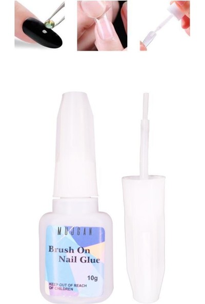 Mujgan Fırçalı Takma Tırnak Yapıştırıcısı 10 gr Mujgan