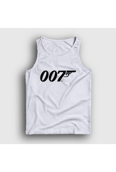 Presmono Beyaz Logo 007 Film James Bond Atlet