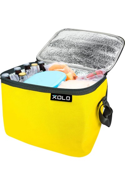 Xolo Oto Araç Termos Buzluk Çanta Sarı 32 Litre Thermo Bag Katlanabilir