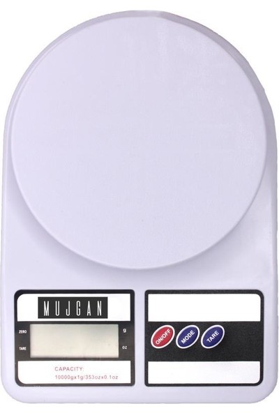 Mujgan Dijital Hassas 10 kg Mutfak Terazisi LCD Ekranlı