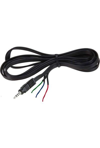 Kawai Av Kablo 3.5mm Aux 3 Boğum 1mt Kısa Jack Kawai Av Kablo 3.5mm Aux 3 Boğum 1mt Kısa Jack