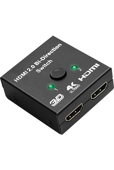 Powermaster PM-19903 1.4V 2 Port Çift Yönlü HDMI Birleştirici ve Dağıtıcı Powermaster PM-19903 1.4V 2 Port Çift Yönlü HDMI Birleştirici ve Dağıtıcı