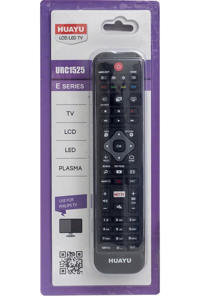Huayu URC1525 Phılıps Net Tv Tuşlu Lcd-Led Tv Unıversal Kumanda Ambalajlı Huayu URC1525 Phılıps Net Tv Tuşlu Lcd-Led Tv Unıversal Kumanda Ambalajlı